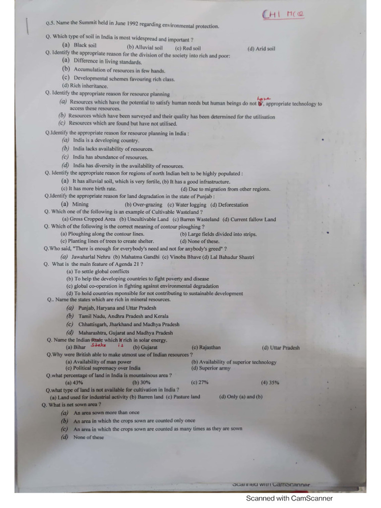 MCQ Resource and Development | PDF