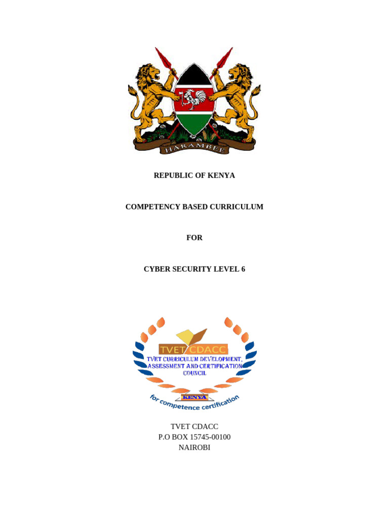 Curriculum Cyber Security Level 6 | PDF