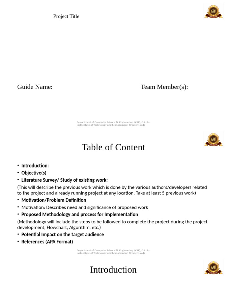 Format ppt Synopsis _ 24-25 | PDF