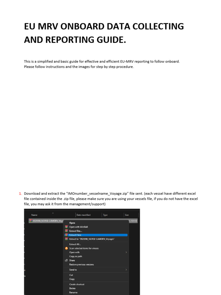 EU MRV Reporting Guide | PDF