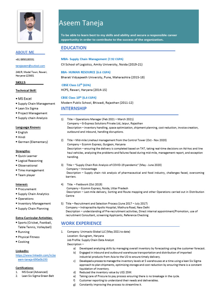 Aseem Taneja Resume | PDF
