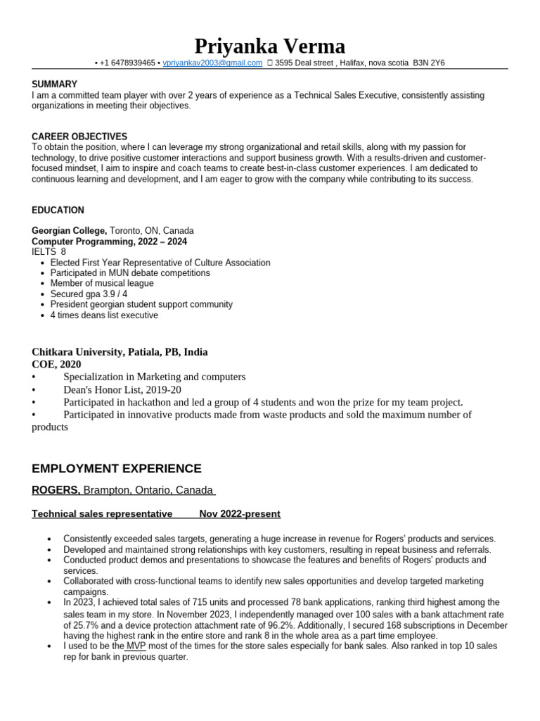 My Resume | PDF | Sales | Communication