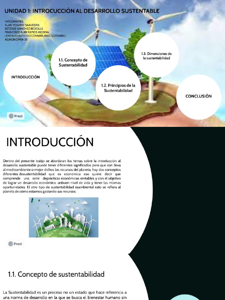 U1.Presentación DesarrolloSstentable AlanS | PDF