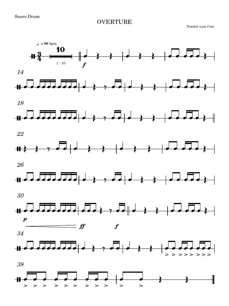 Overture Snare | PDF