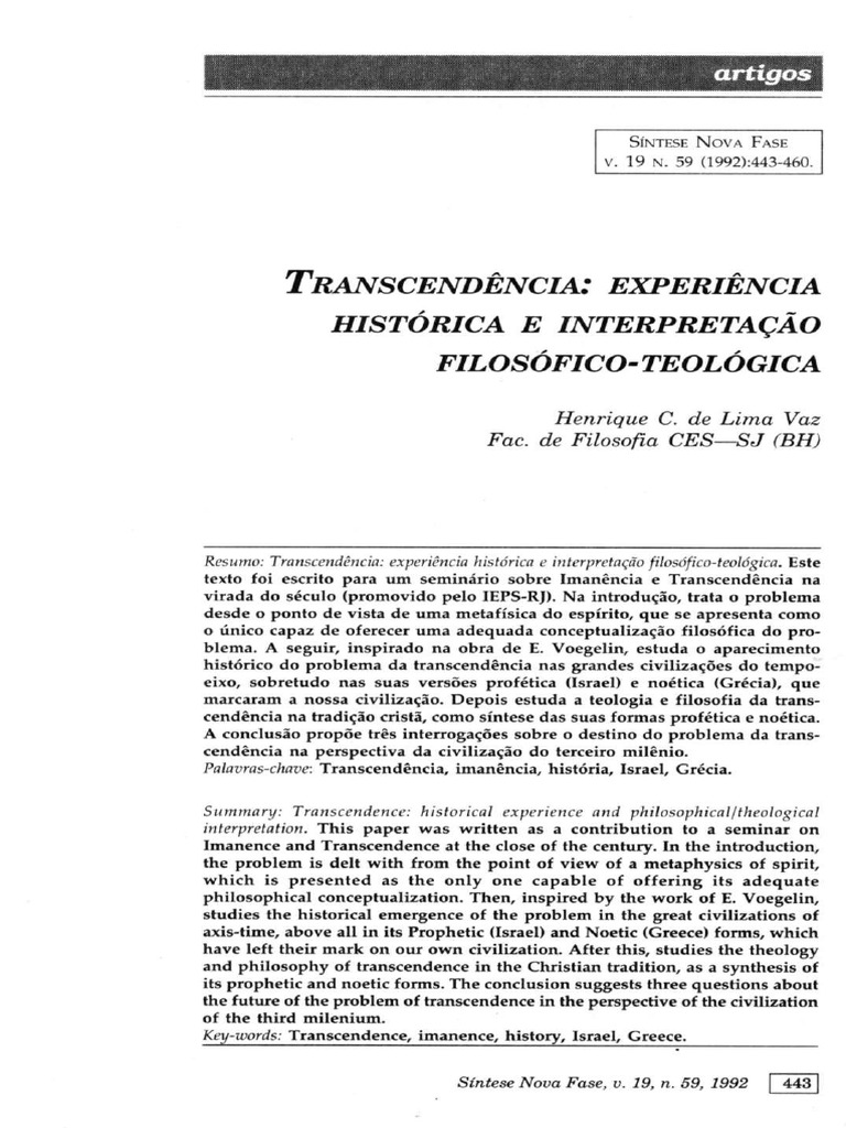 Transcendência | PDF