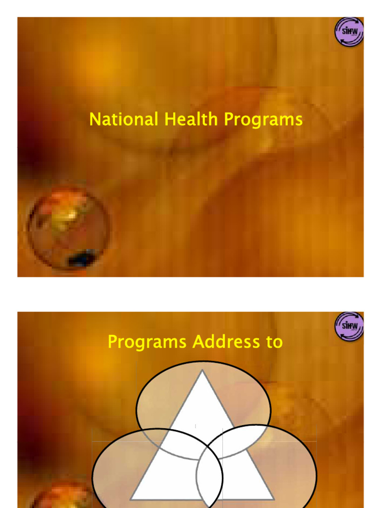 National Health Programs | PDF