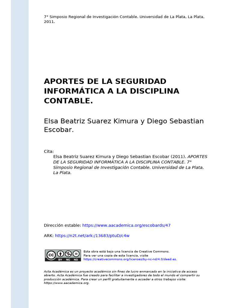 Elsa Beatriz Suarez Kimura y Diego S (... ) (2011) - APORTES DE LA ...