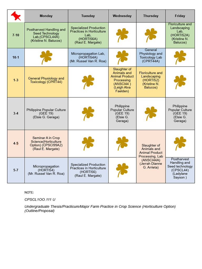 Time Table 2024 | PDF
