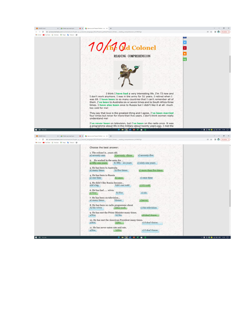 Capturas de Practica de Ingles 2 | PDF