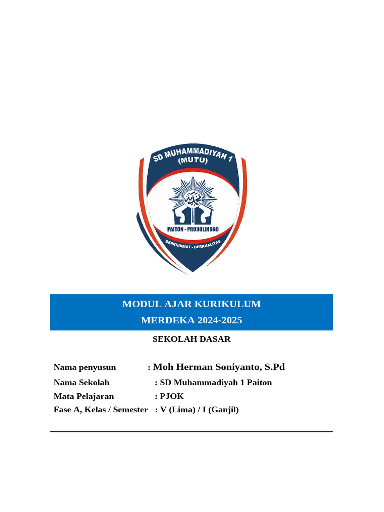 Pjok 5 Bab 1 | PDF