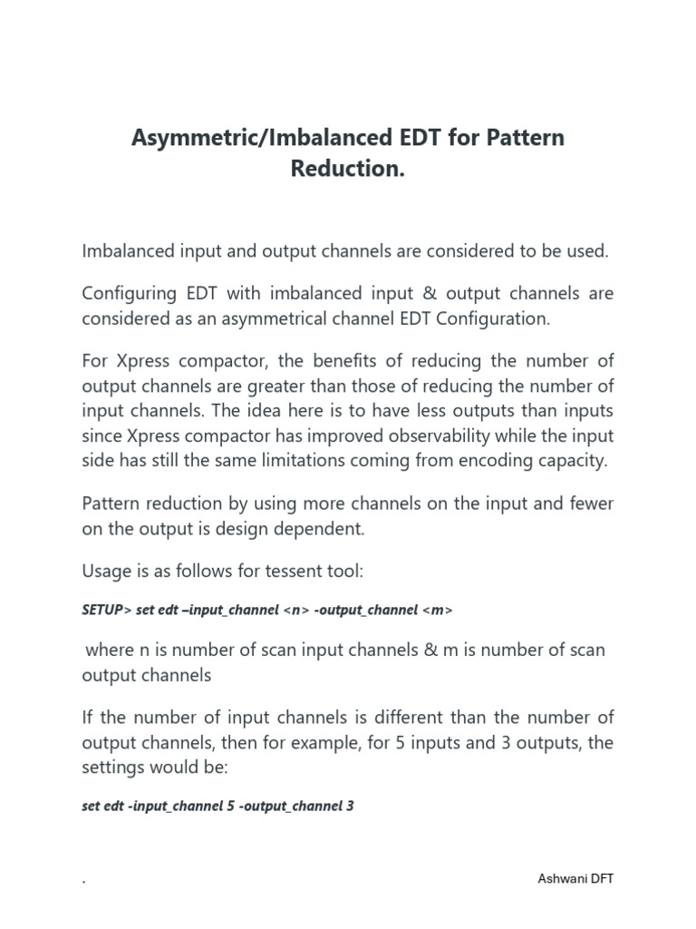 Imbalanced EDT | PDF