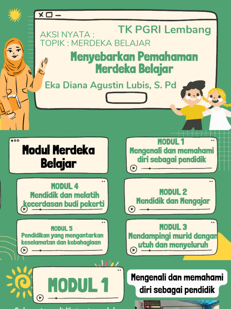 Aksi Nyata - Eka Diana Agustin Lubis, S.PD - Merdek Belajar | PDF