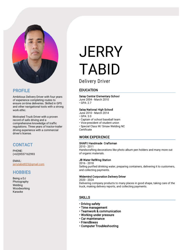 Tabid, Jerry | PDF | Land Transport | Transport