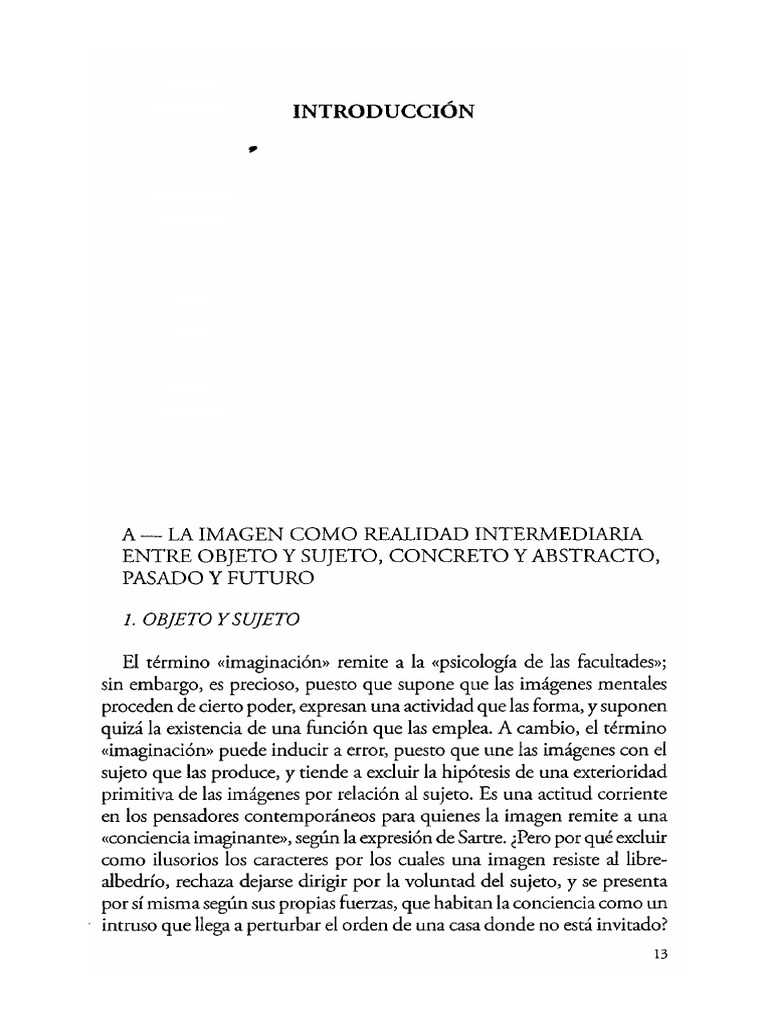La Imagen Como Realidad Intermediaria Entre Sujeto y Objeto - Gilbert ...