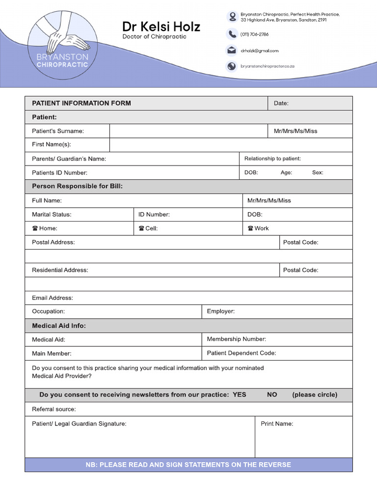 Memo Pad Consent Form | PDF