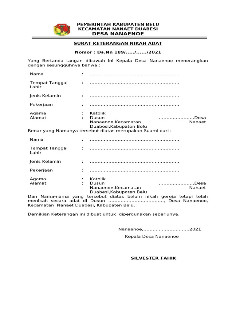 SUKET NIKAH ADAT | PDF