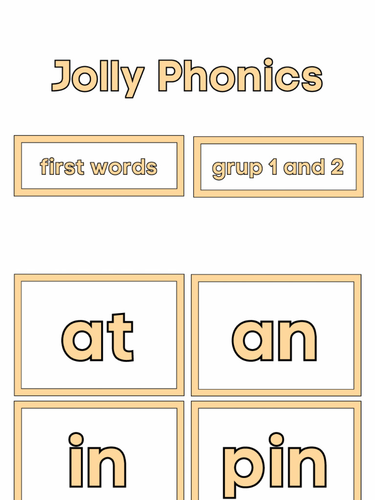 Group 1 and 2 - First Words | PDF