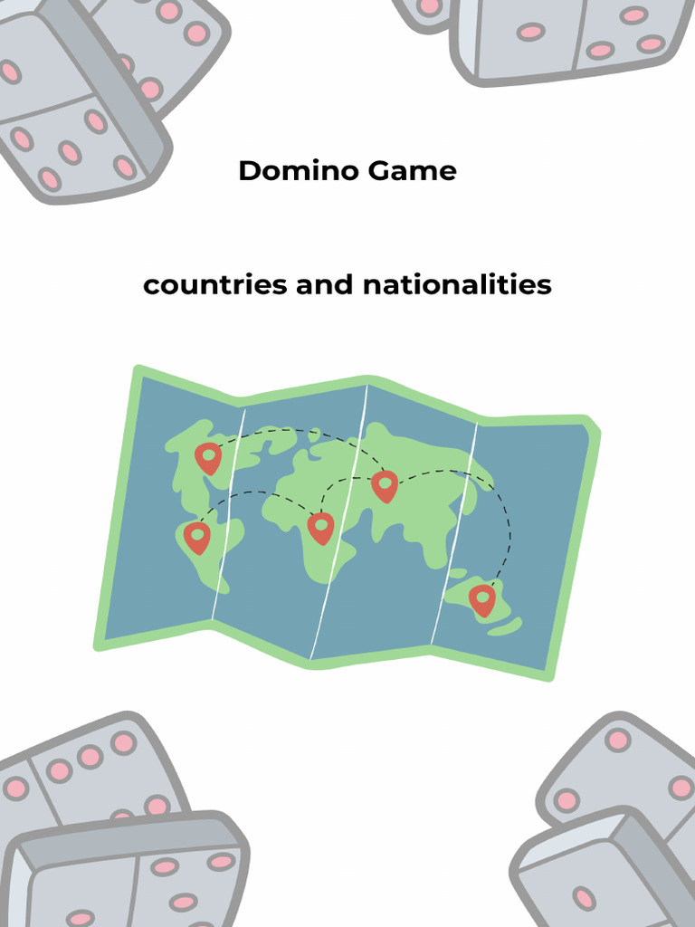 Domino Game - Countries and Nationalities | PDF