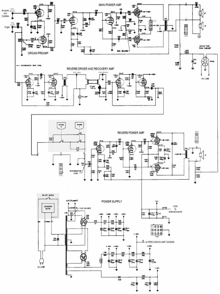 Hammond AO-63 Schematic | PDF