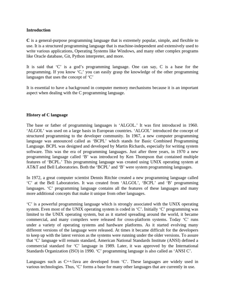 C Programming-2 | PDF