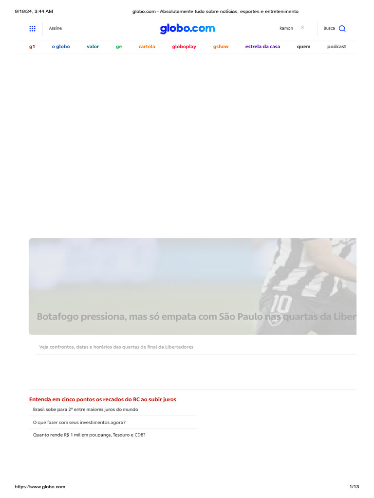 Absolutamente Tudo Sobre Notícias, Esportes e Entretenimento | PDF