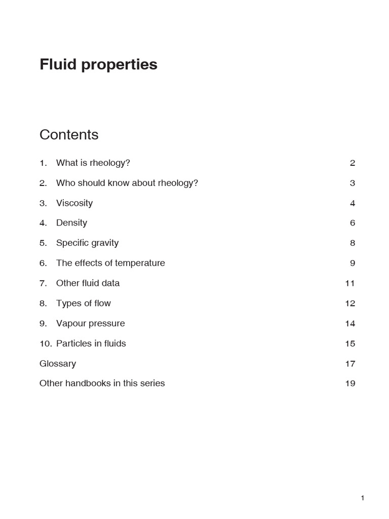 Fluid Properties | PDF