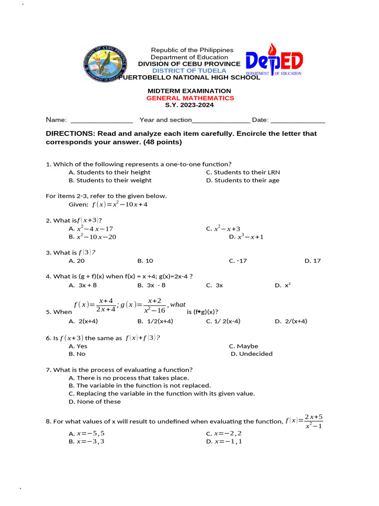 GENERAL-MATHEMATICS | PDF
