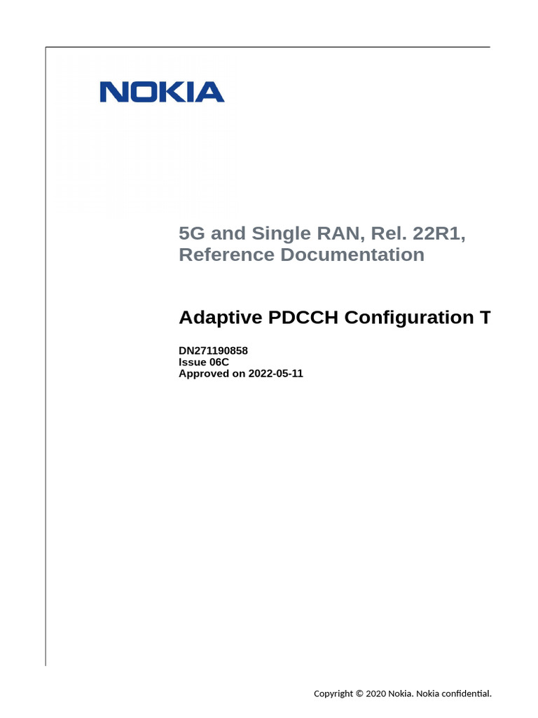 Adaptive PDCCH Configuration Tool 22R1 | PDF