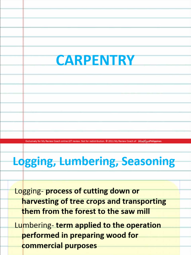 TLE - Carpentry | PDF | Lumber | Woodworking