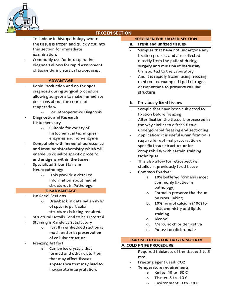 Frozen Section (1) | PDF