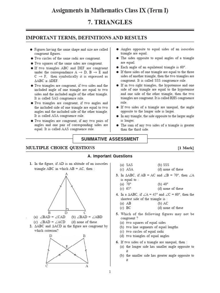 Triangles | PDF