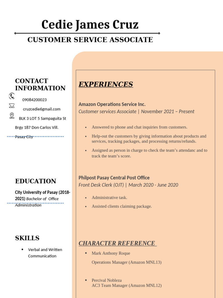 Resume Cedie | PDF
