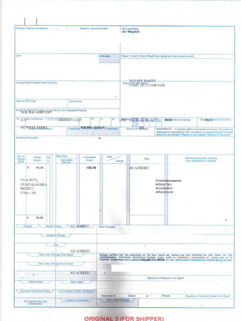 Airway Bill | PDF