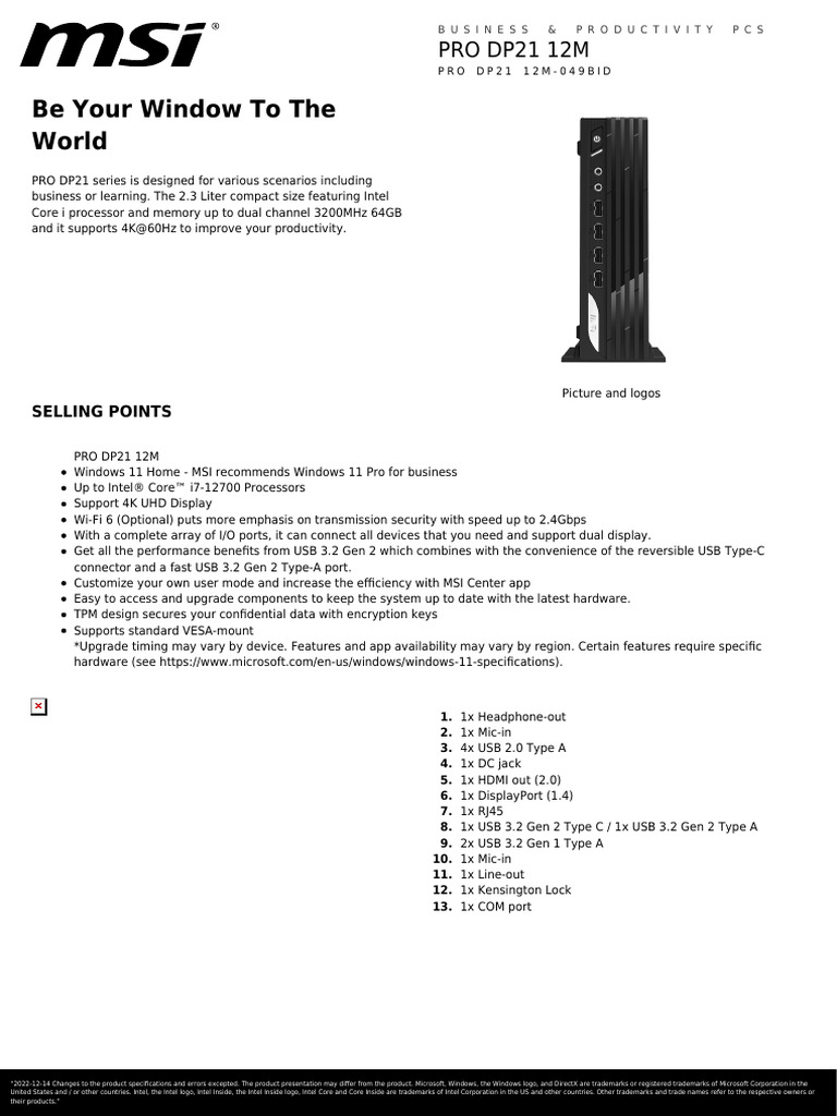 Pro DP21 12m-049bid | PDF