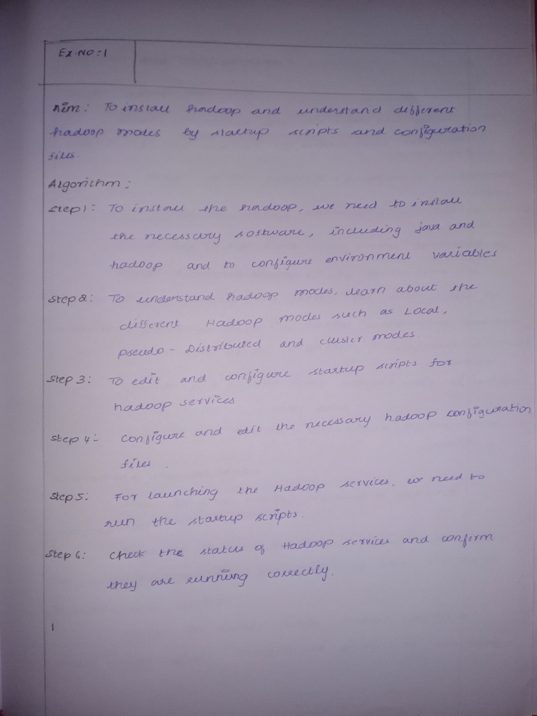 Bda Ex 1 | PDF