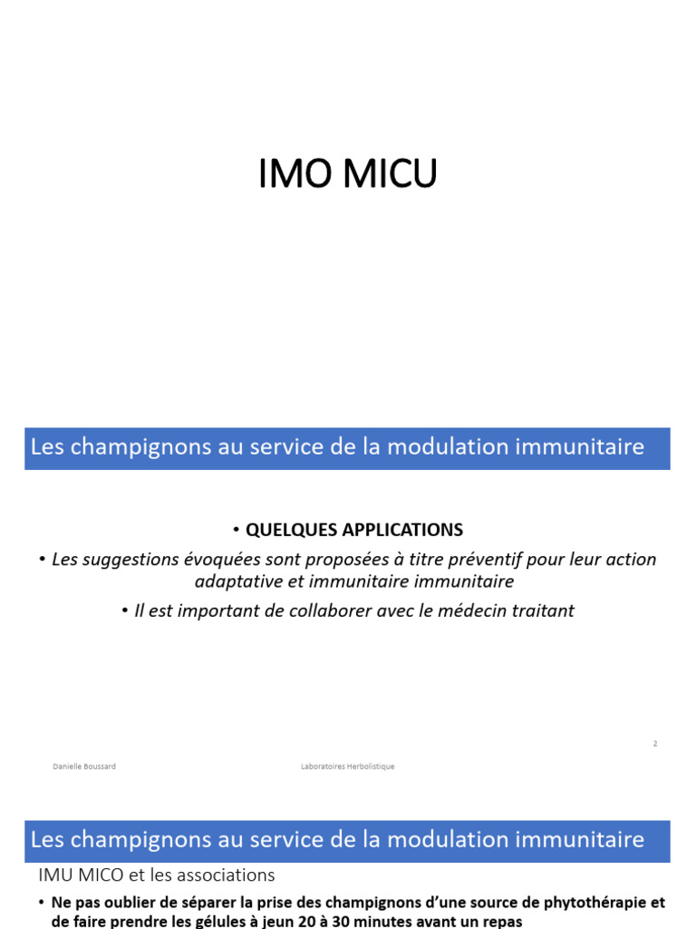 10 - Protocoles IMU MICO | PDF