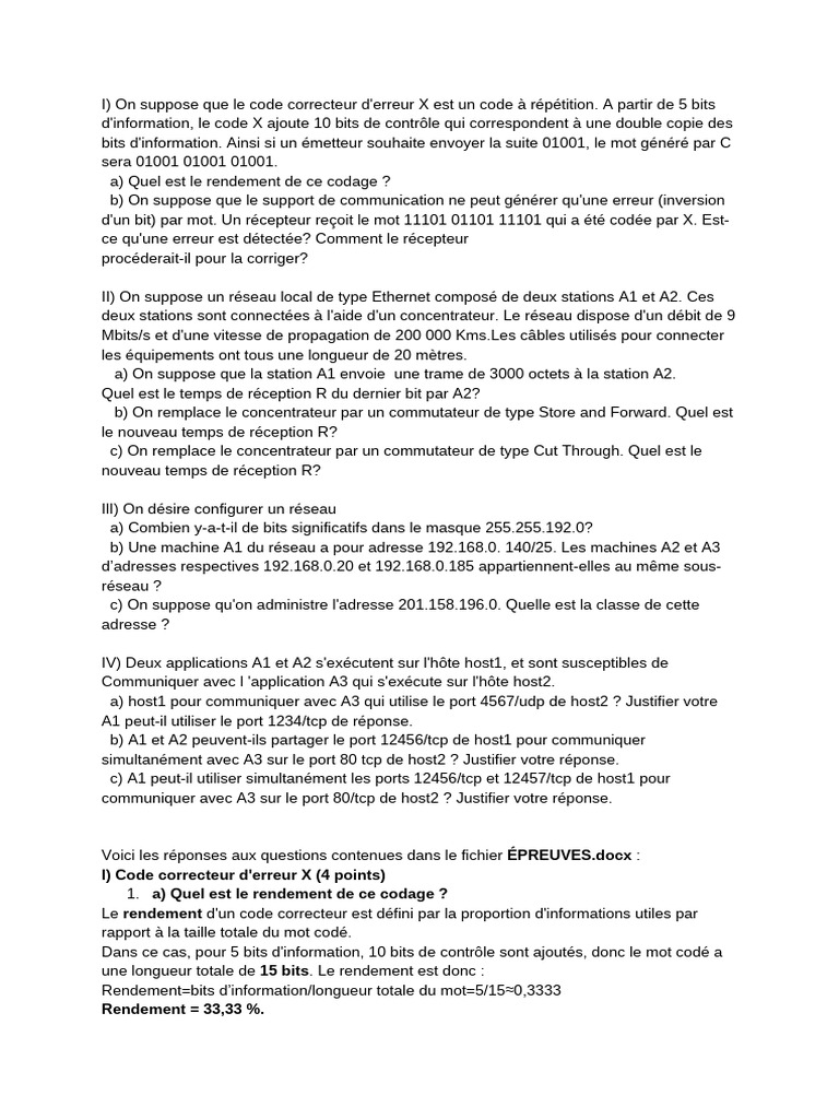 Concours MEF (Questions Et Réponses) | PDF