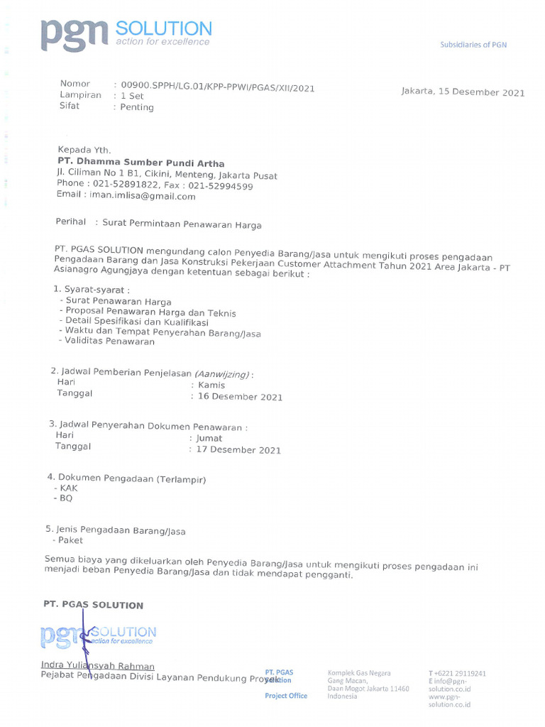 SPPH Asianagro (Dhamma) | PDF