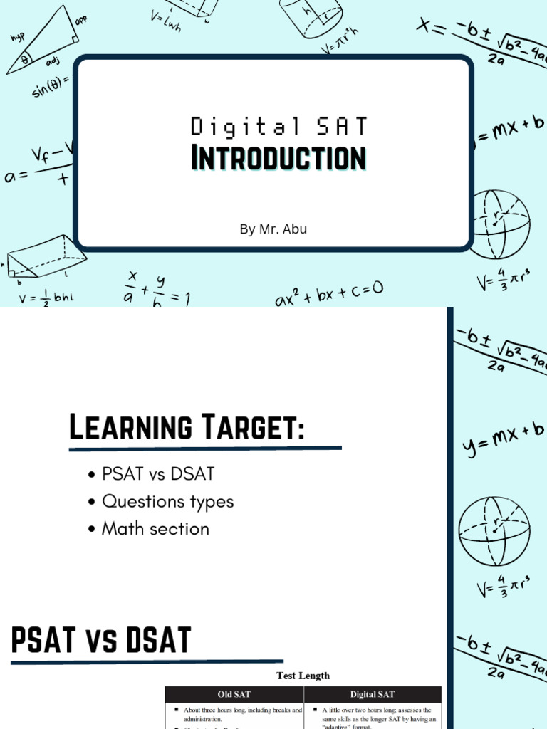DSAT Math L1 | PDF