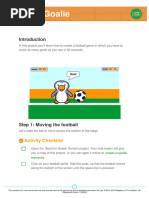 Scratch Soccer Game Coding Guide | PDF