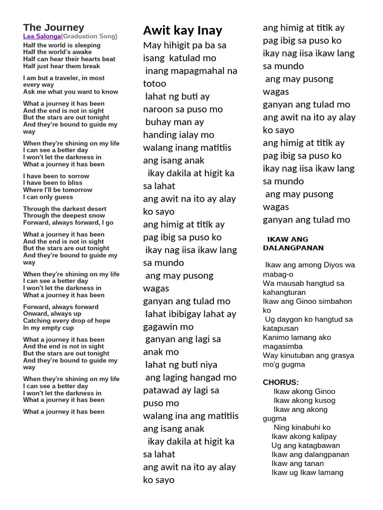 All Grad - Songs | PDF