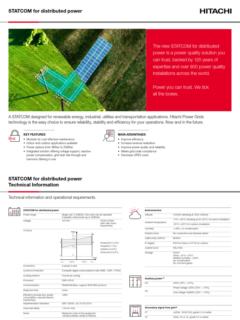 Statcom Datasheet | PDF