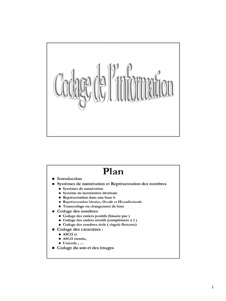 Codage | PDF