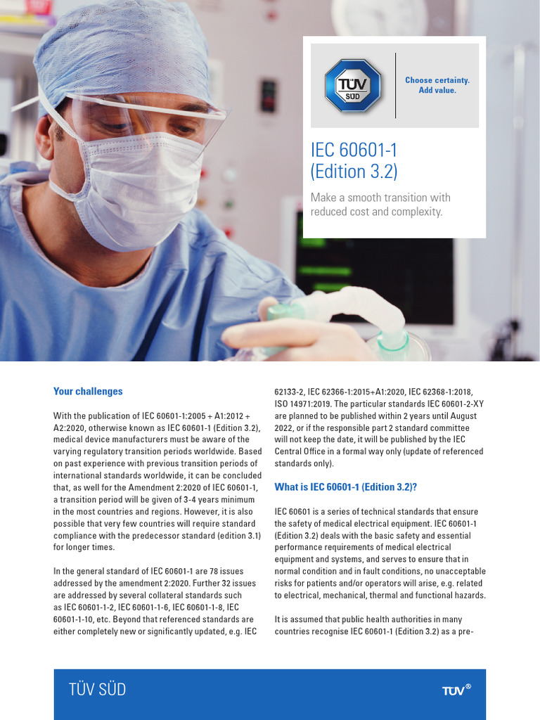 Tuvsud IEC 60601 1 | PDF