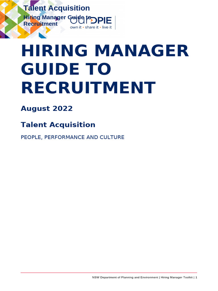 Hiring Manager Guide | PDF