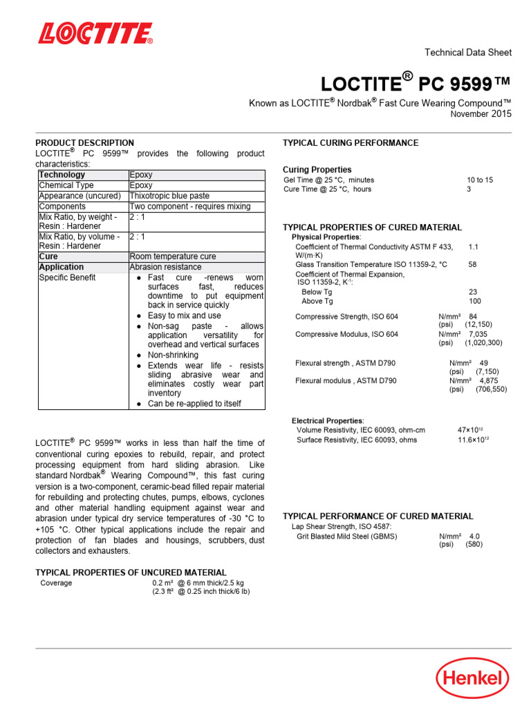 LOCTITE PC 9599 en - GL | PDF