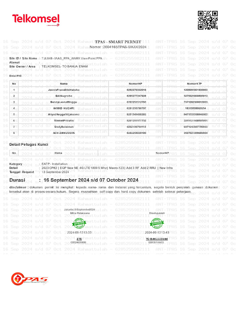 TJL048 - 2604165 - TPAS-SIK - IX - 2024 - New Infra | PDF