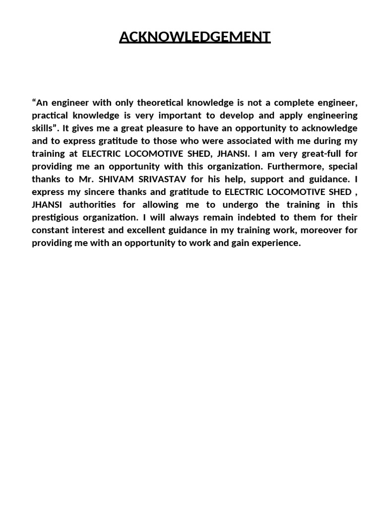 Report of Industrial Training | PDF