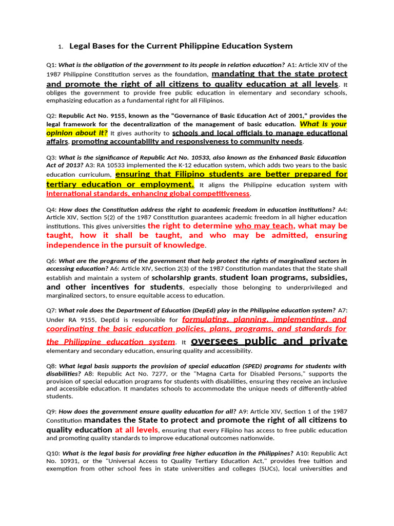 Maed Question and Ansswers | PDF