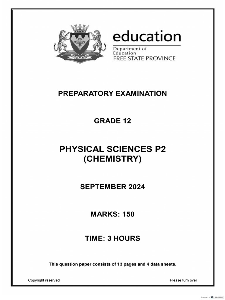 Fs Physical Sciences p2 Prep Sept 2024 QP Eng | PDF